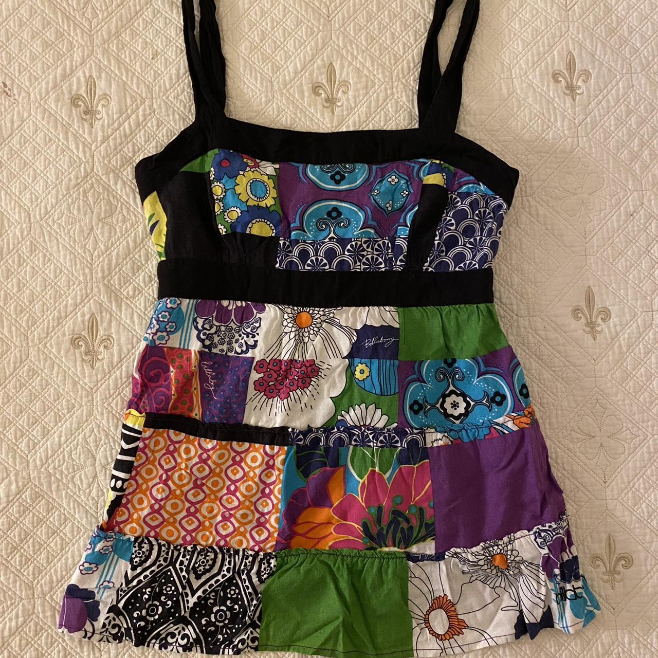 cutest patchwork y2k top 🌟 size - 10, but can also... - Depop