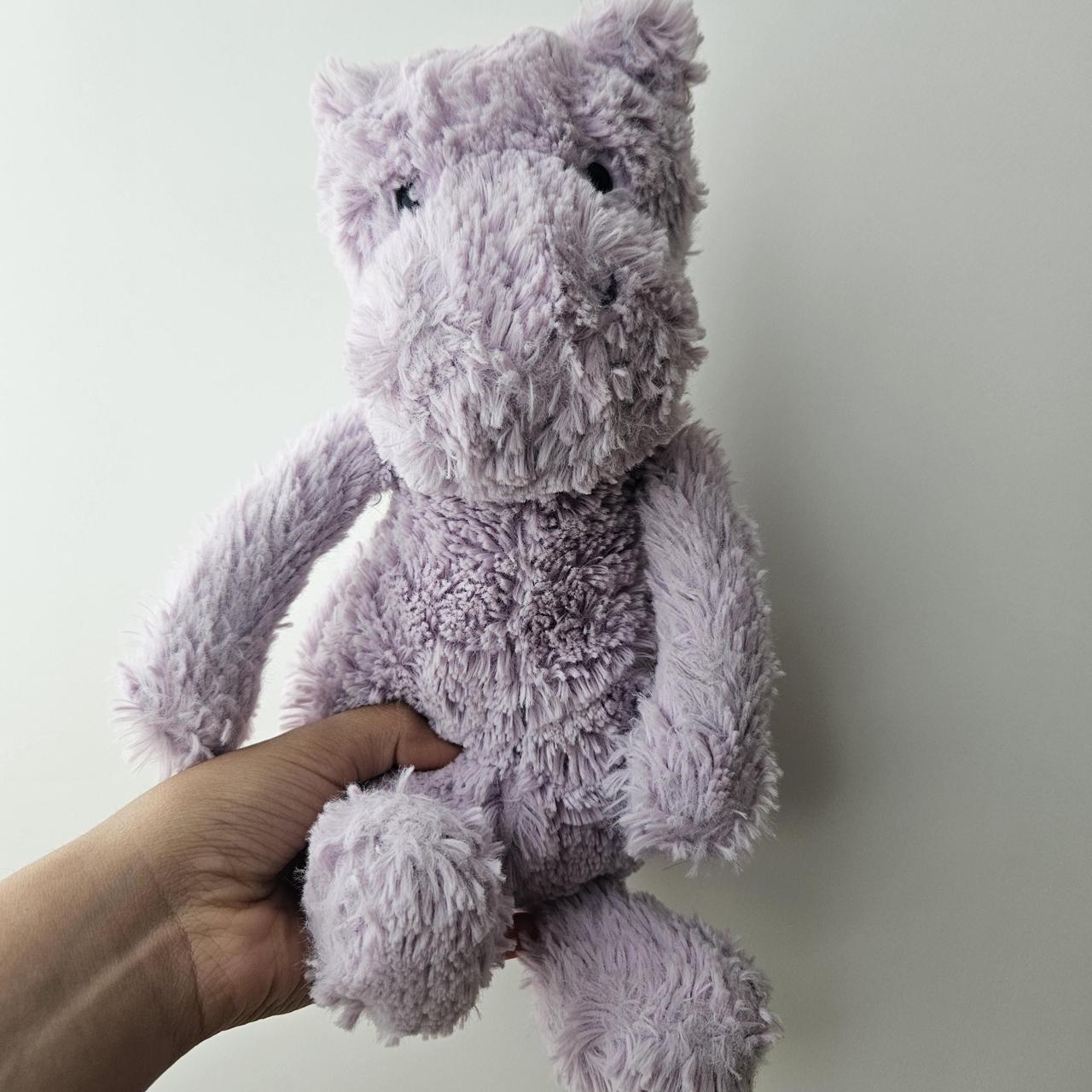 lavender purple smudge hippo jellycat. | Depop