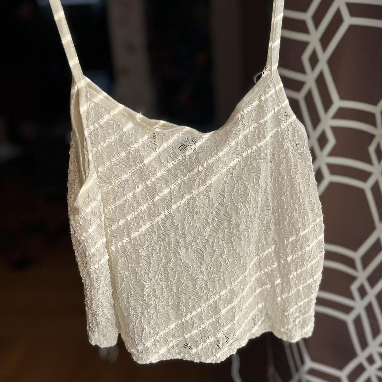 Vintage Cottagecore White Crop Top 🤍 • Was... - Depop