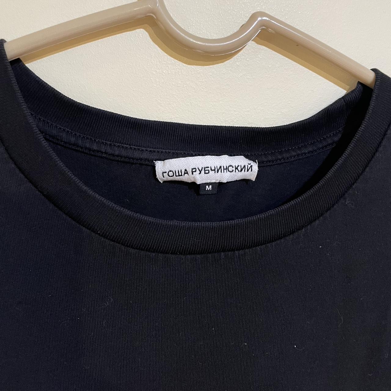 nice clean gosha spell out tee size medium could fit... - Depop