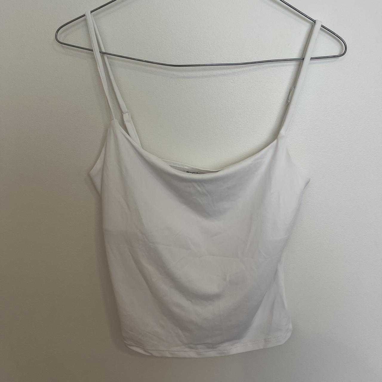 - white super smooth tank top - from supre - size... | Depop