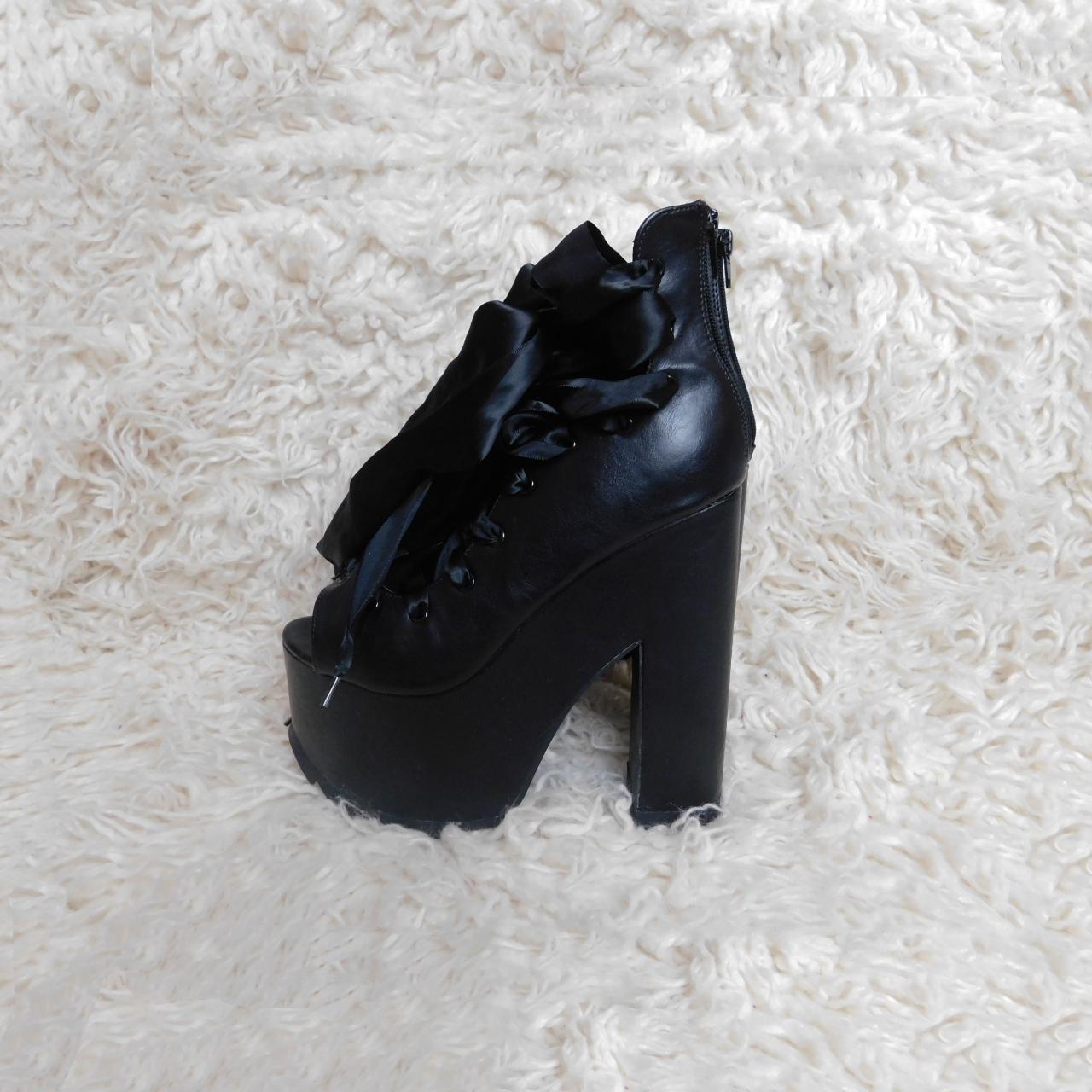 YRU - Ballet Platforms - Black platform heels by... - Depop