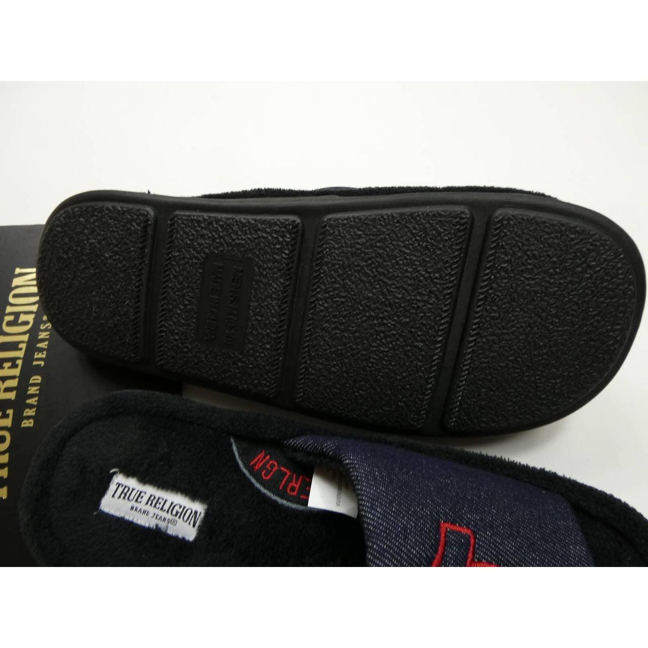 -men's TRUE RELIGION slipper sandals, navy -size:... - Depop