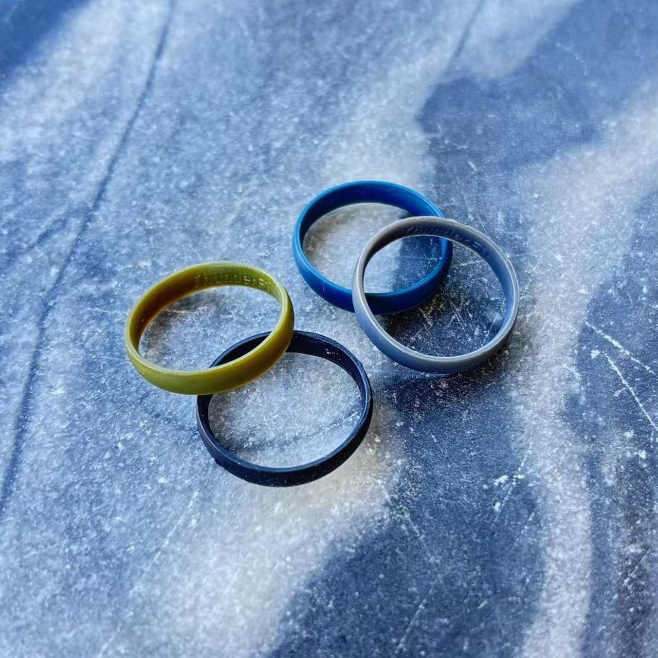Mens Silicone Ring Set Size 10 Depop