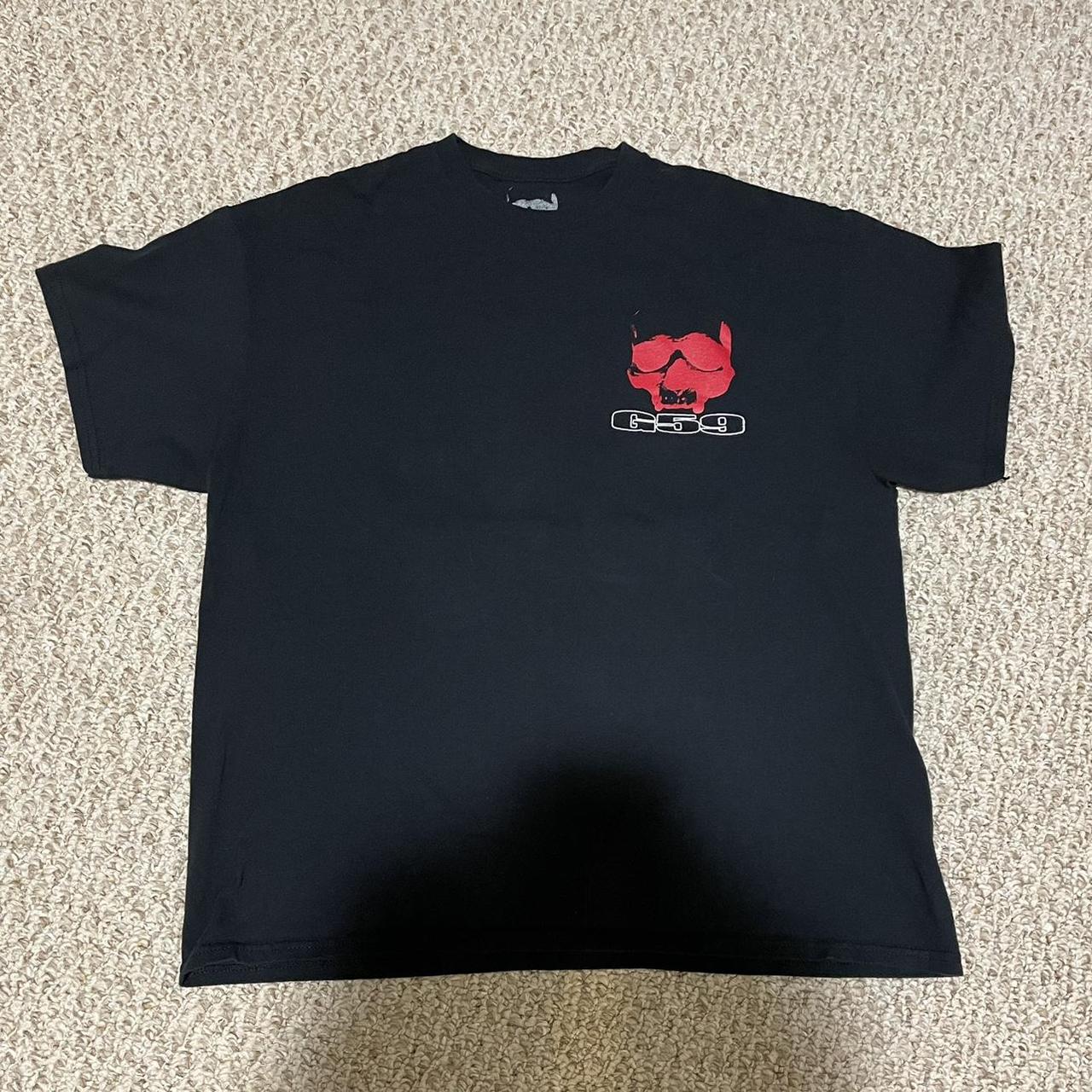 g59 red skull t-shirt size xl, fits a little smaller... - Depop