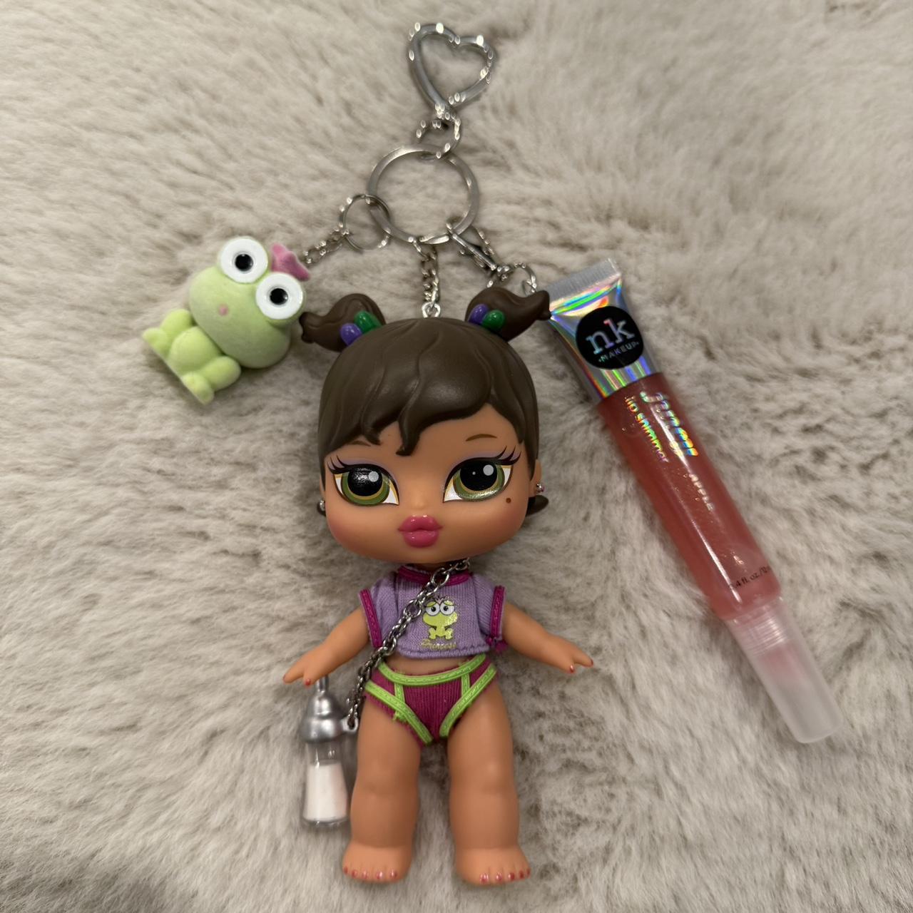 Bratz babyz Keychain with frog charm, heart clasp... | Depop