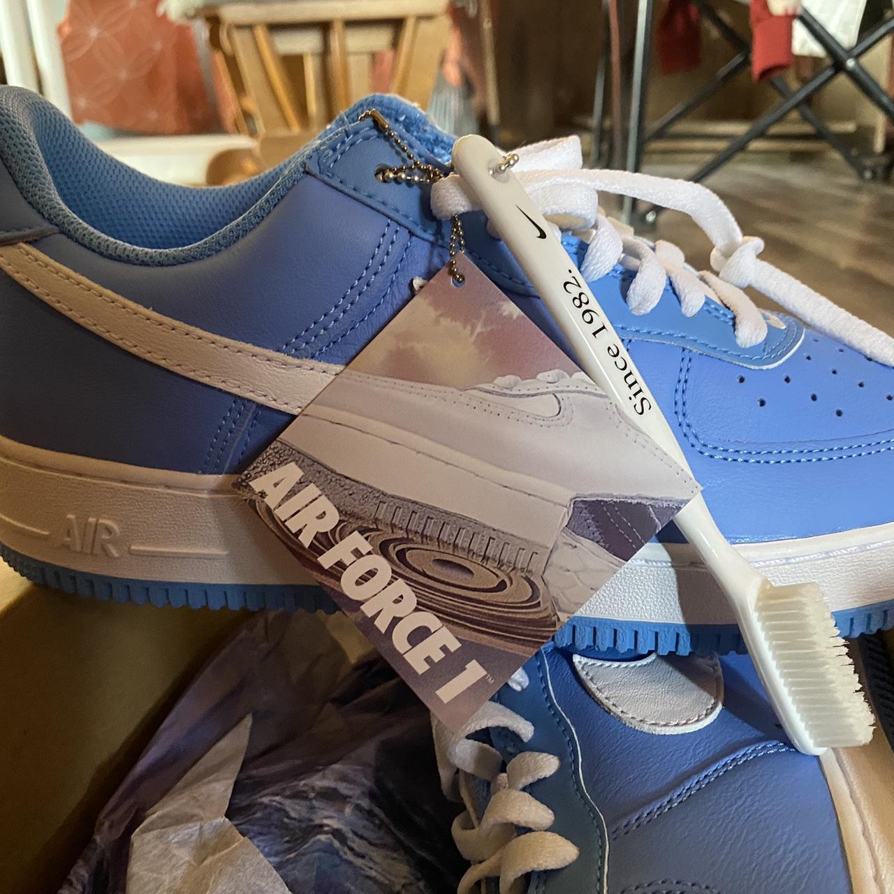 Air Force 1 low retro university blue brand new... - Depop