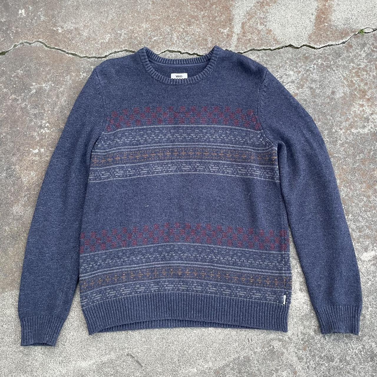 cozy lil vans sweater pit to pit: 20in neck to... - Depop