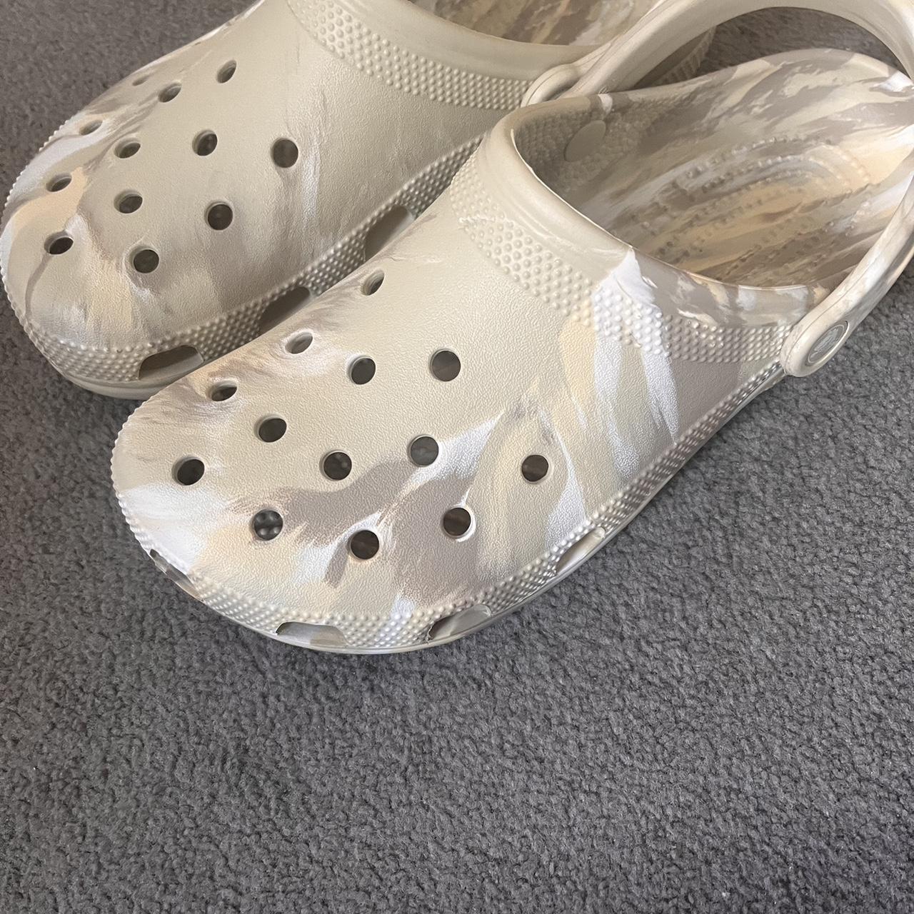 Classic marbled crocs Unisex Size m7 /w8 Never... - Depop