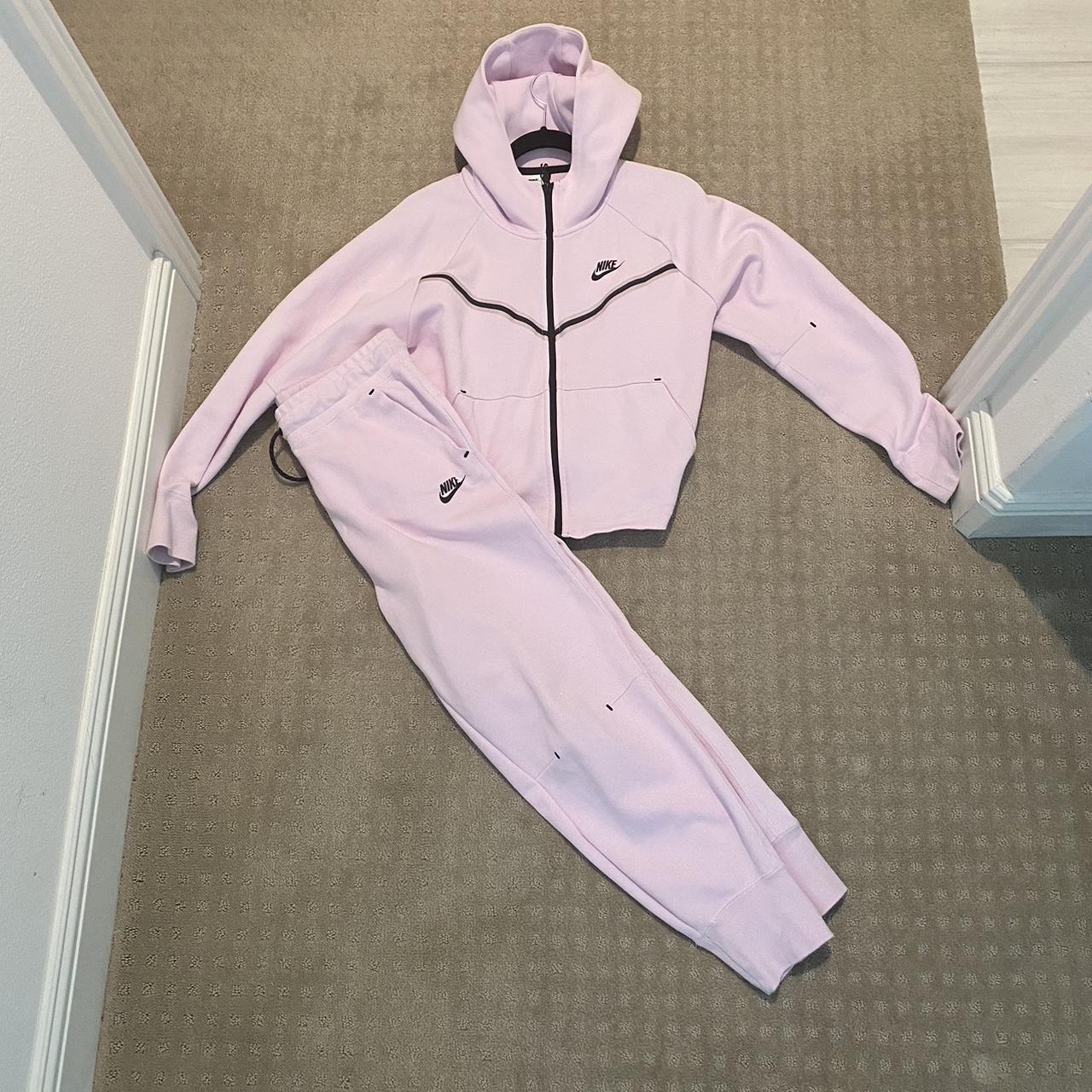 Pink Nike Tech Jacket Women’s size medium for top... - Depop