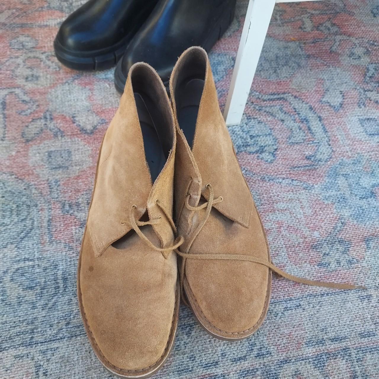 Clarks Men's Tan Boots | Depop
