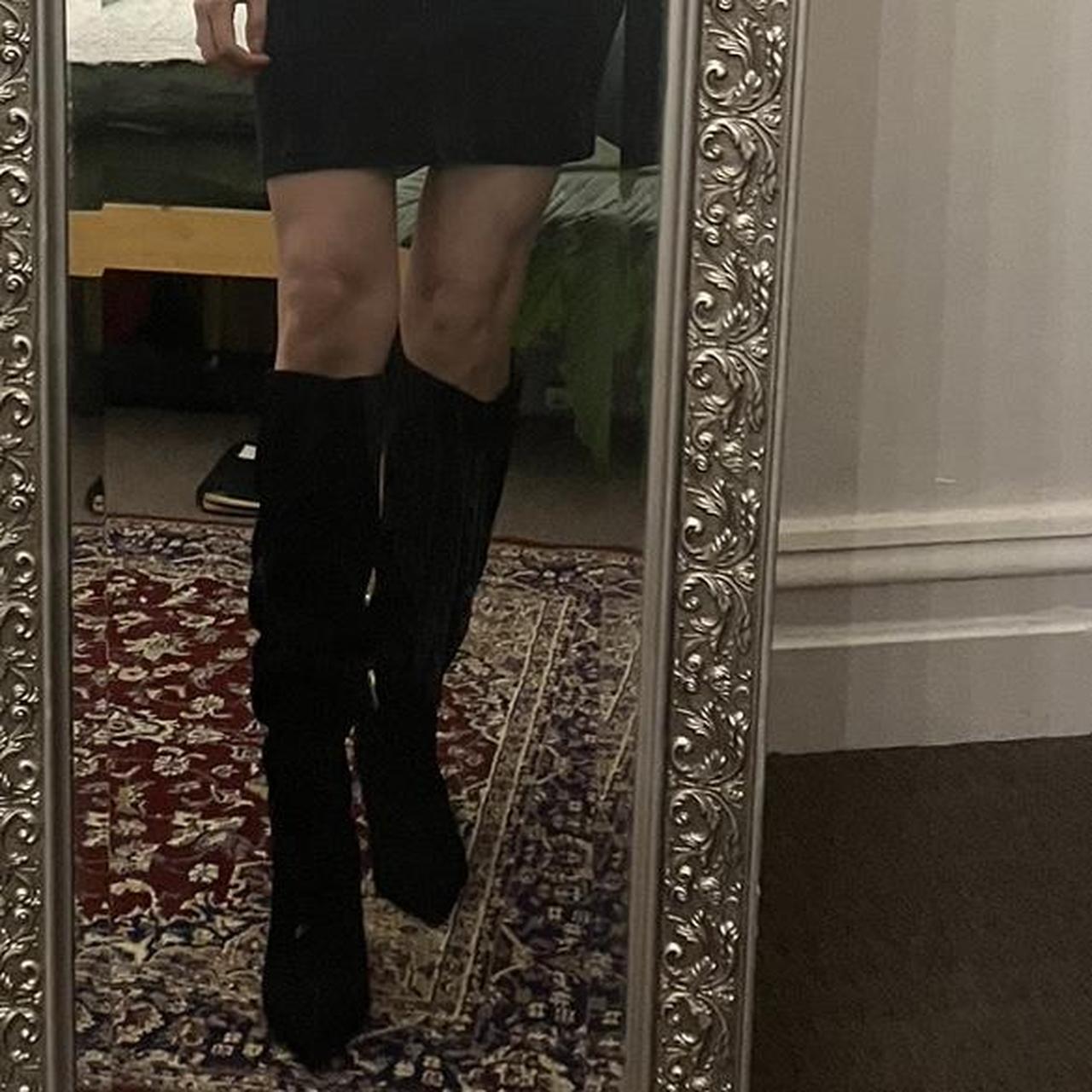 Black cow suede size 38 Basque boots BRAND NEW... | Depop