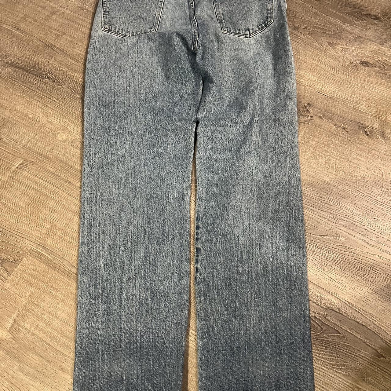 Light blue ripped wrangler jeans Size: 38 x... - Depop