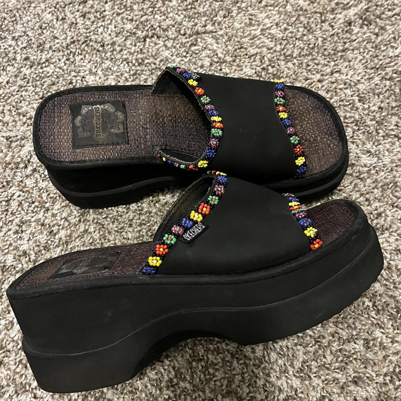 Vintage beaded platform Skechers sandals! Really... - Depop