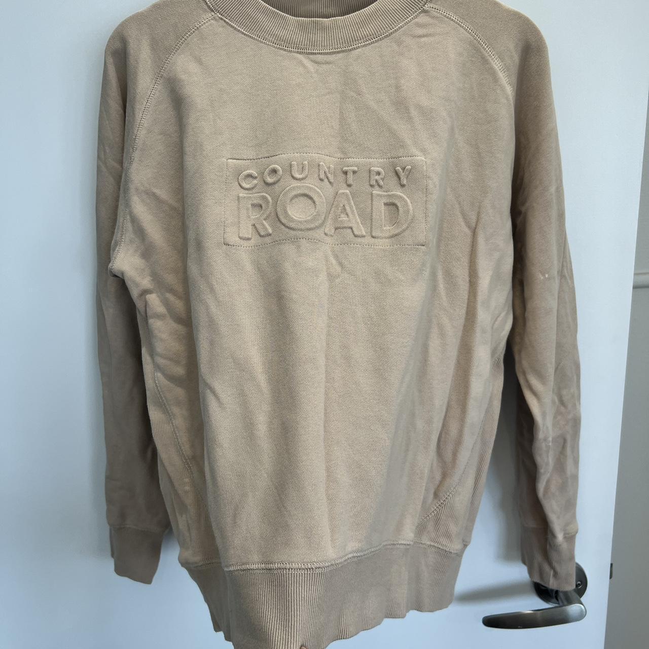- Tan Country Road Pull Over Jumper - Excellent... | Depop