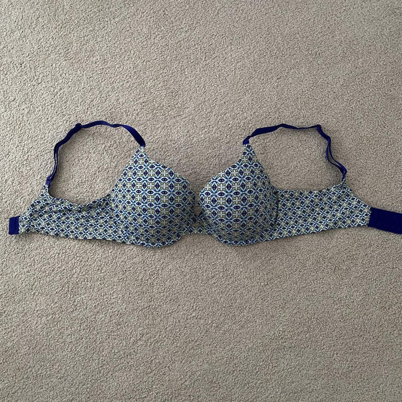 Victoria's Secret Women's Blue Bra | Depop