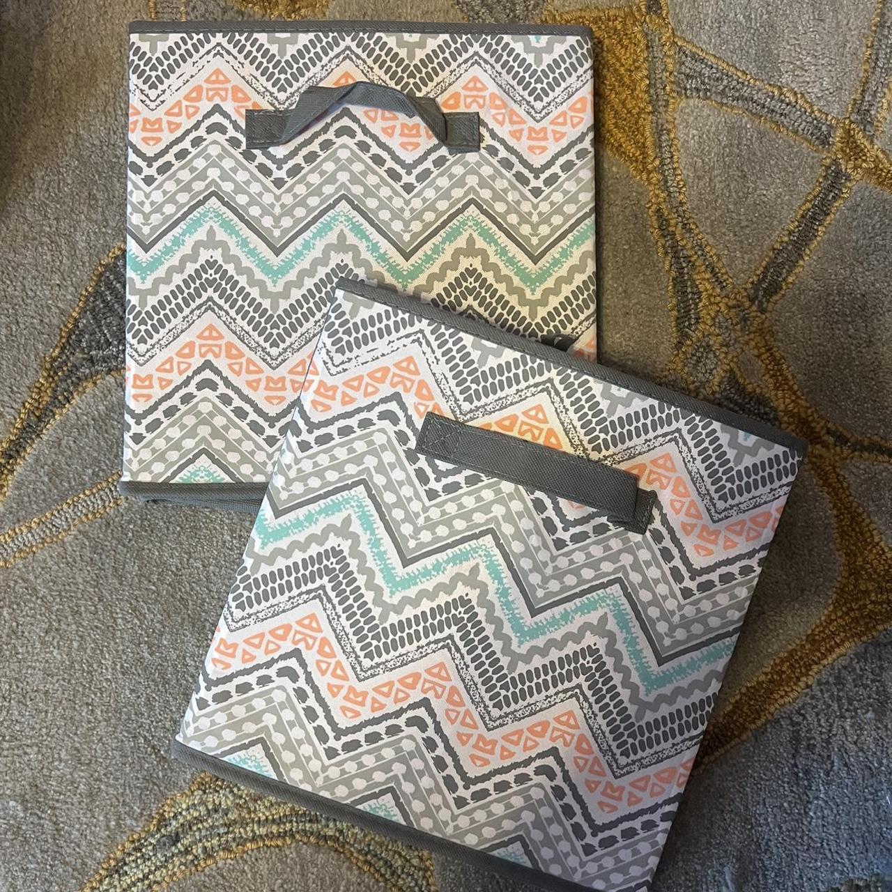 Multi colored storage cubes Price is for both... - Depop