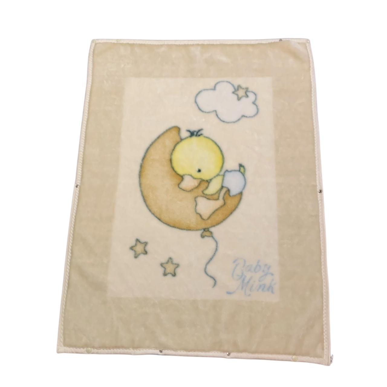 Vintage Baby Mink Duck Moon Balloon Bunting Blanket.... | Depop