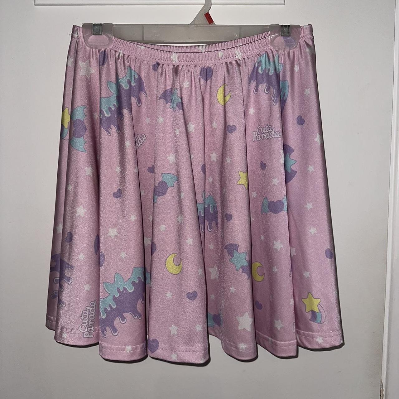 Cute Parade Pastel Bat Skirt (pink version) Fits... - Depop