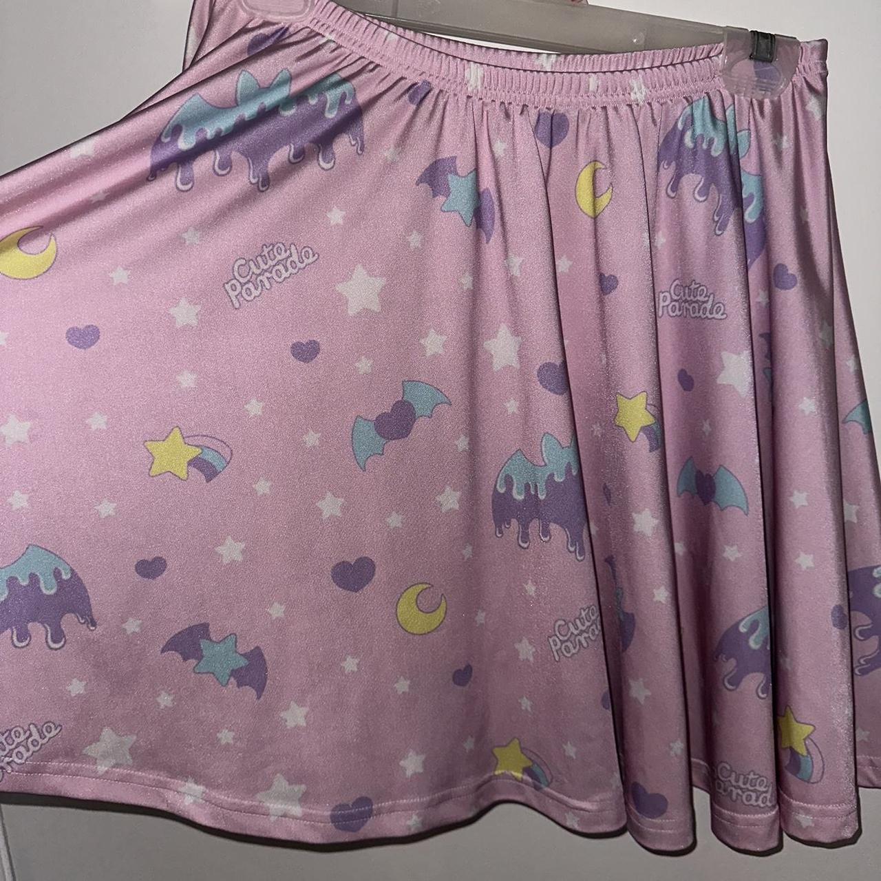 Cute Parade Pastel Bat Skirt (pink version) Fits... - Depop