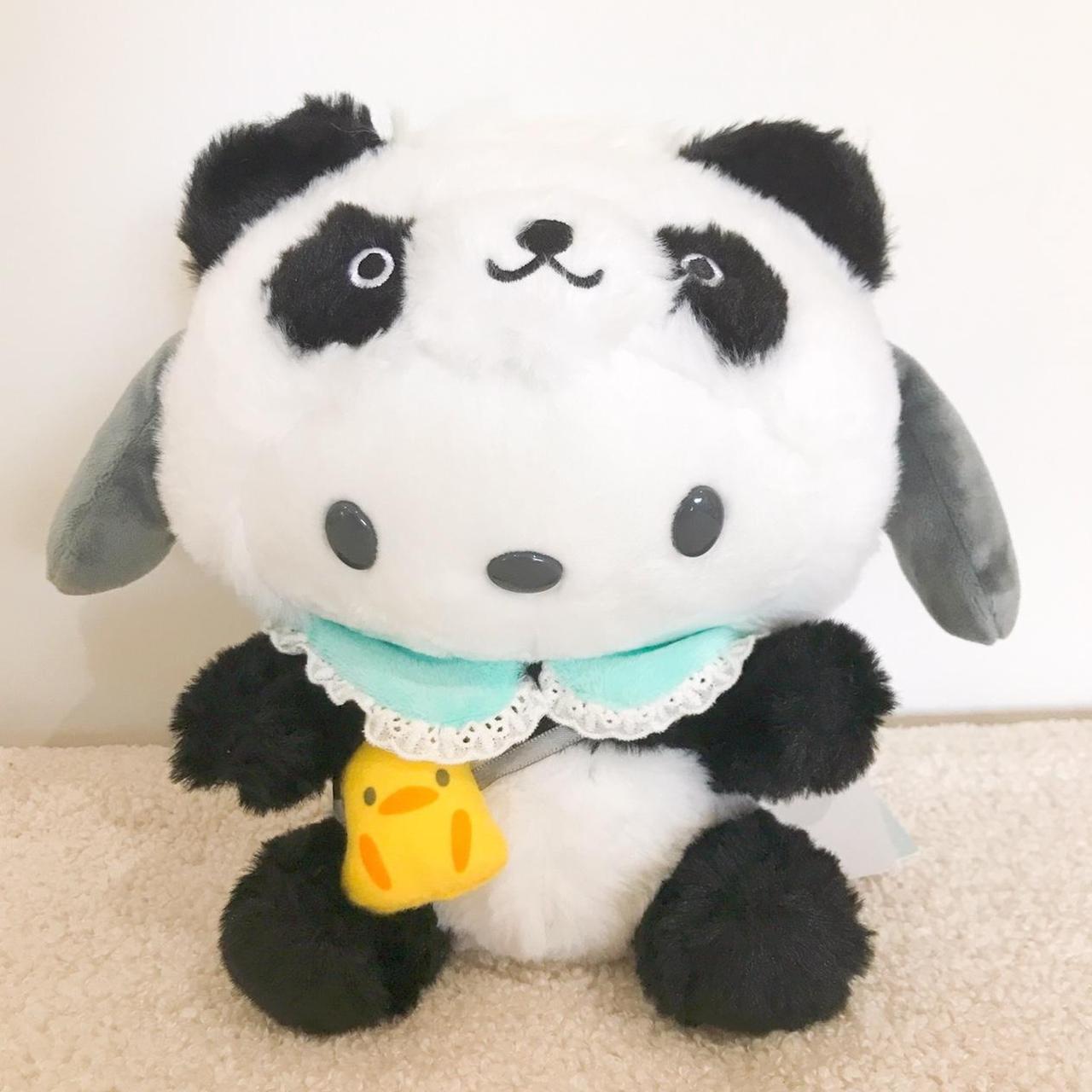 Kawaii Pochacco Plushie wears cute panda outfit and... - Depop