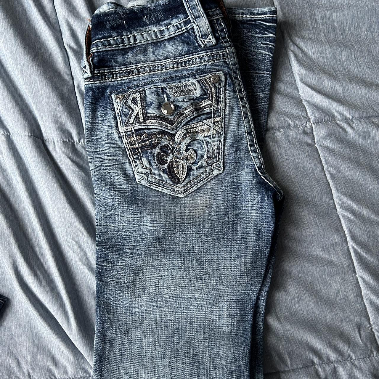 Low rise Rock Rival jeans size 23 - Depop
