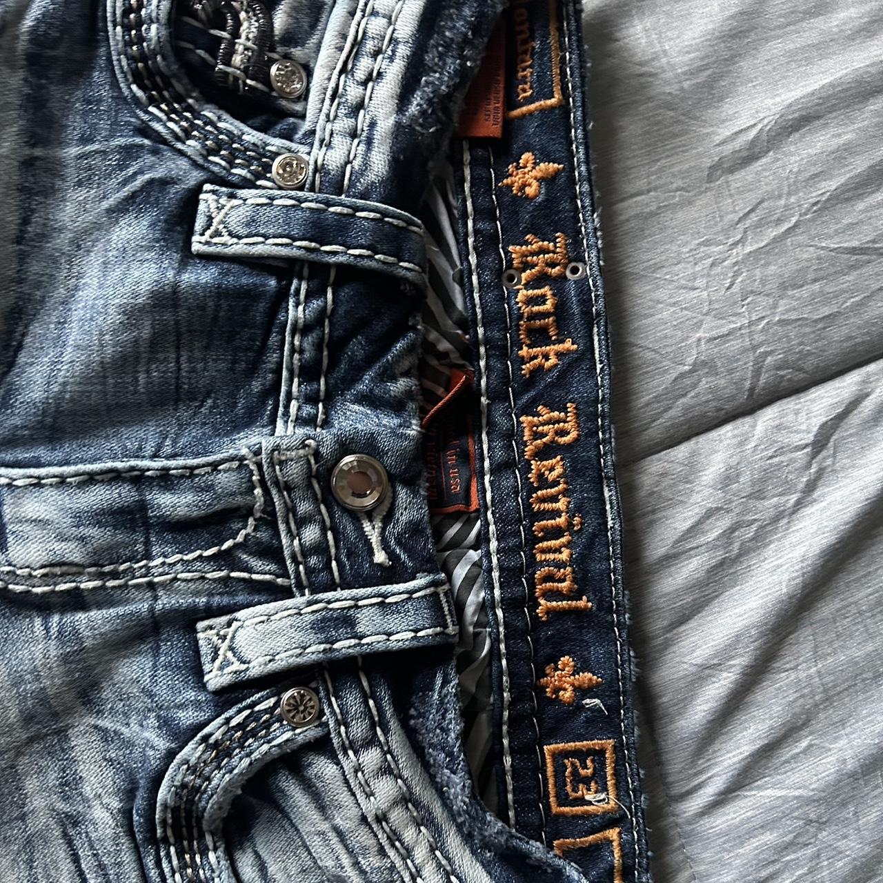 Low rise Rock Rival jeans size 23 - Depop