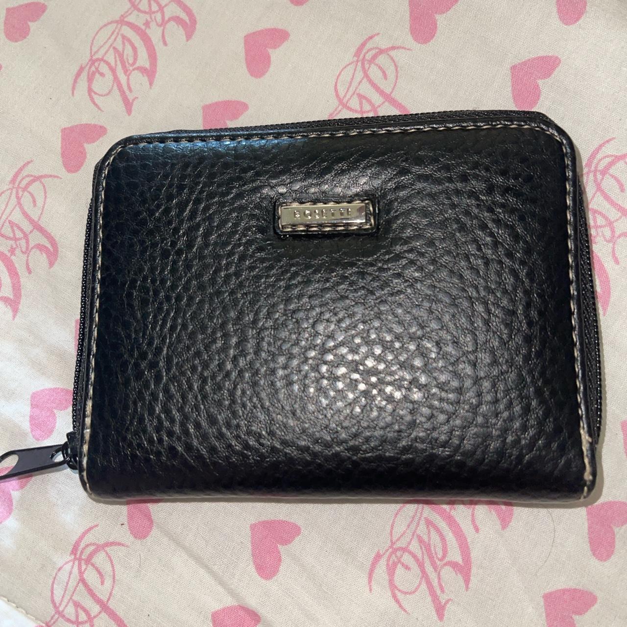 Small Rossetti wallet leather exterior with a single... - Depop