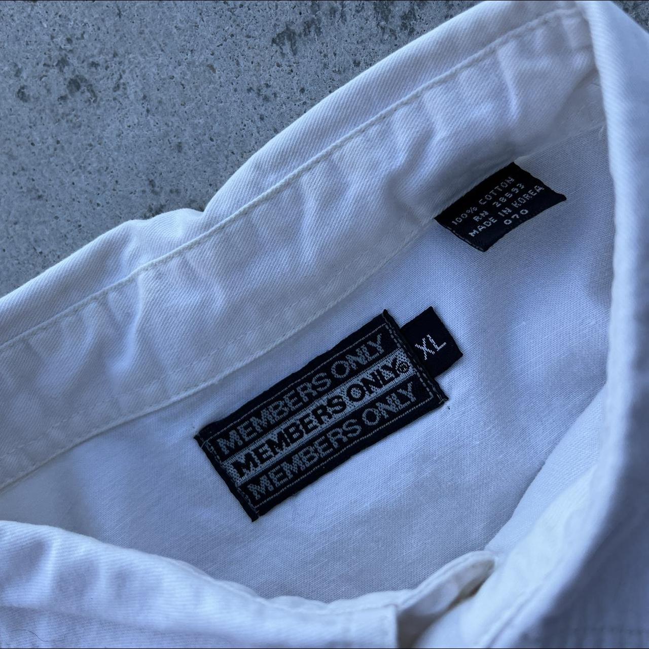 Members Only Men's White T-shirt | Depop