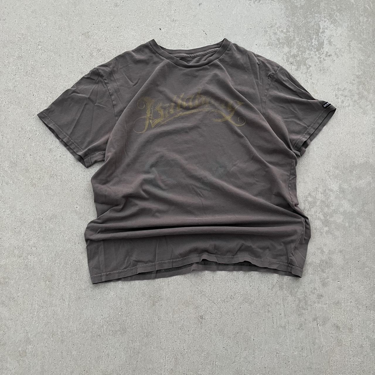 00s Y2K BillaBong Grey Faded Tee large good... - Depop