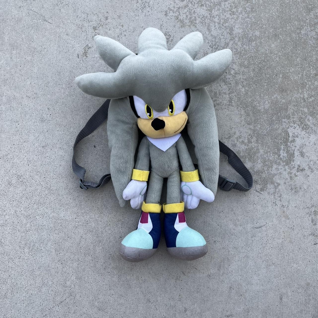 2000’s Y2K Silver Sonic Sega Grey Small... - Depop