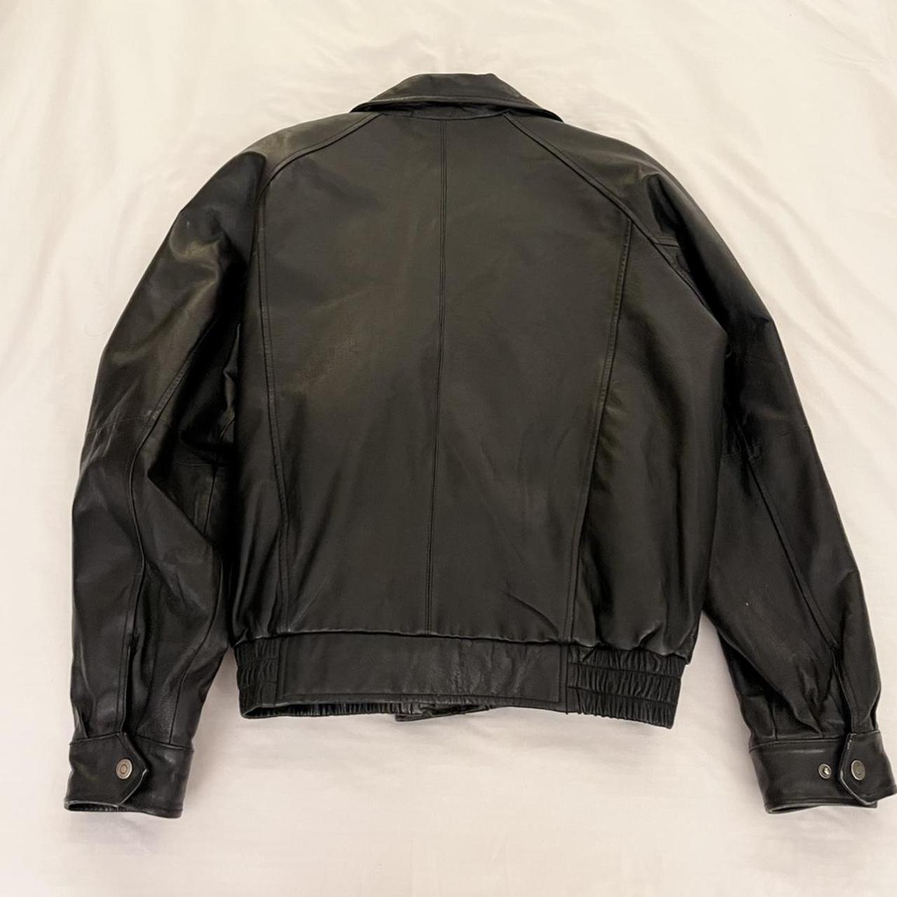 Vintage mazzoni leather jacket No tag but fits like... - Depop