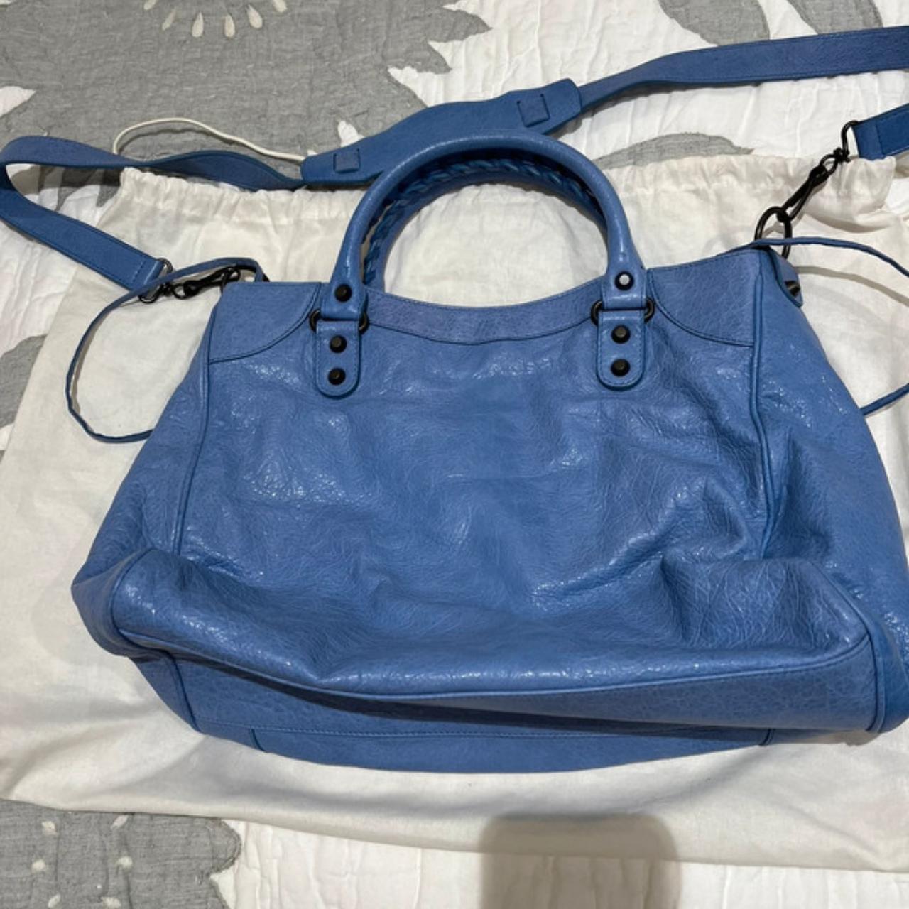 Beautiful Periwinkle Blue City Bag with blackened... - Depop