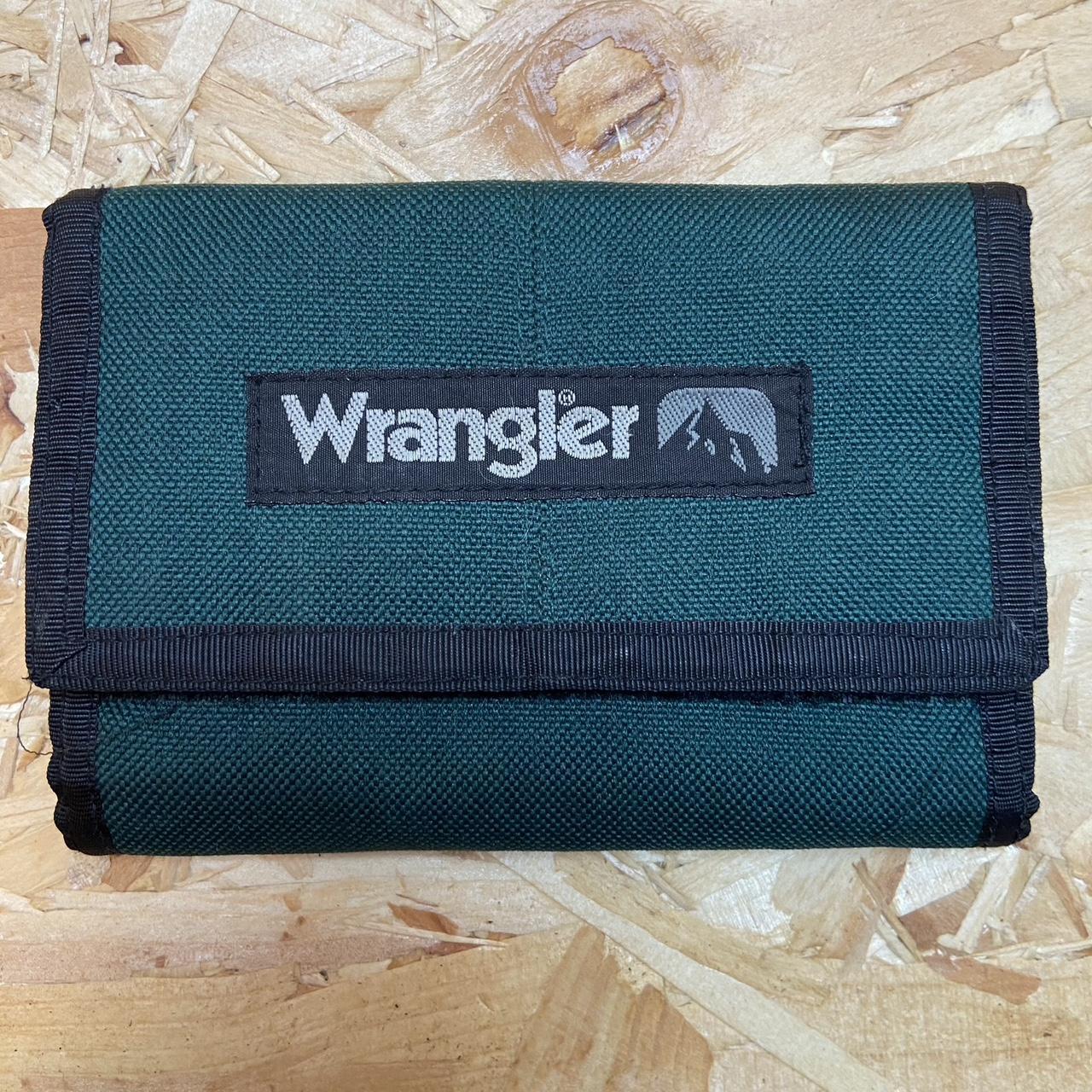 Wrangler Wallet / Purse Vintage Green, Velcro... - Depop