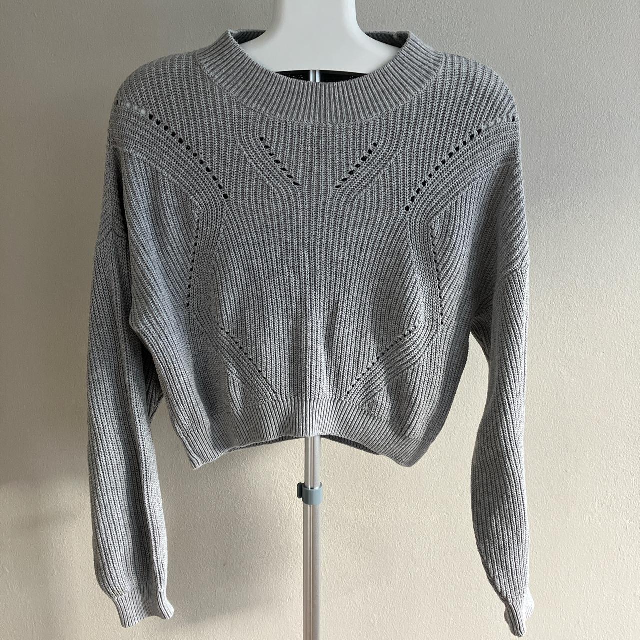 H&M girls kitted grey jumper - 12-14 years Colour:... - Depop