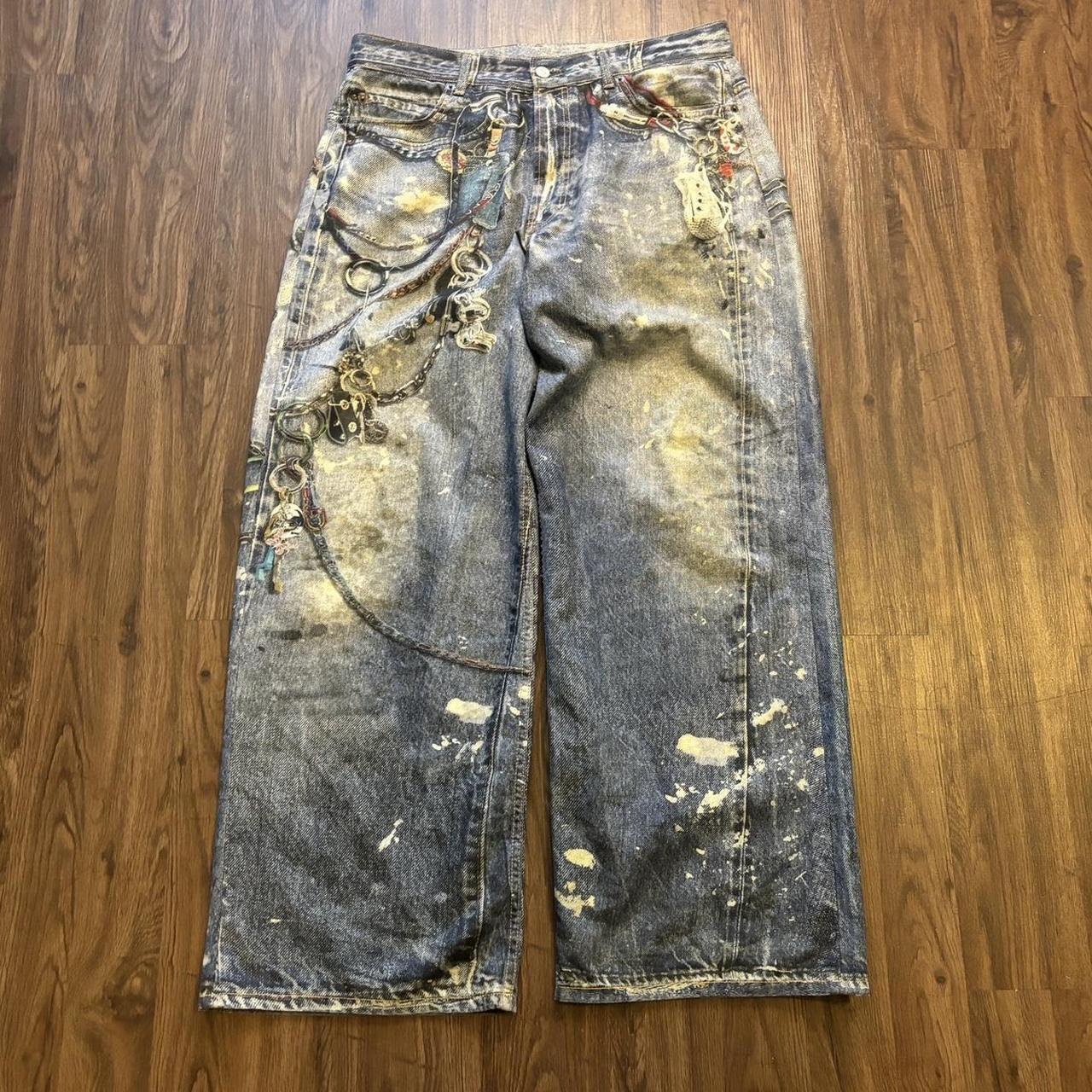 Acne studios wallet chain denim were my personals... - Depop