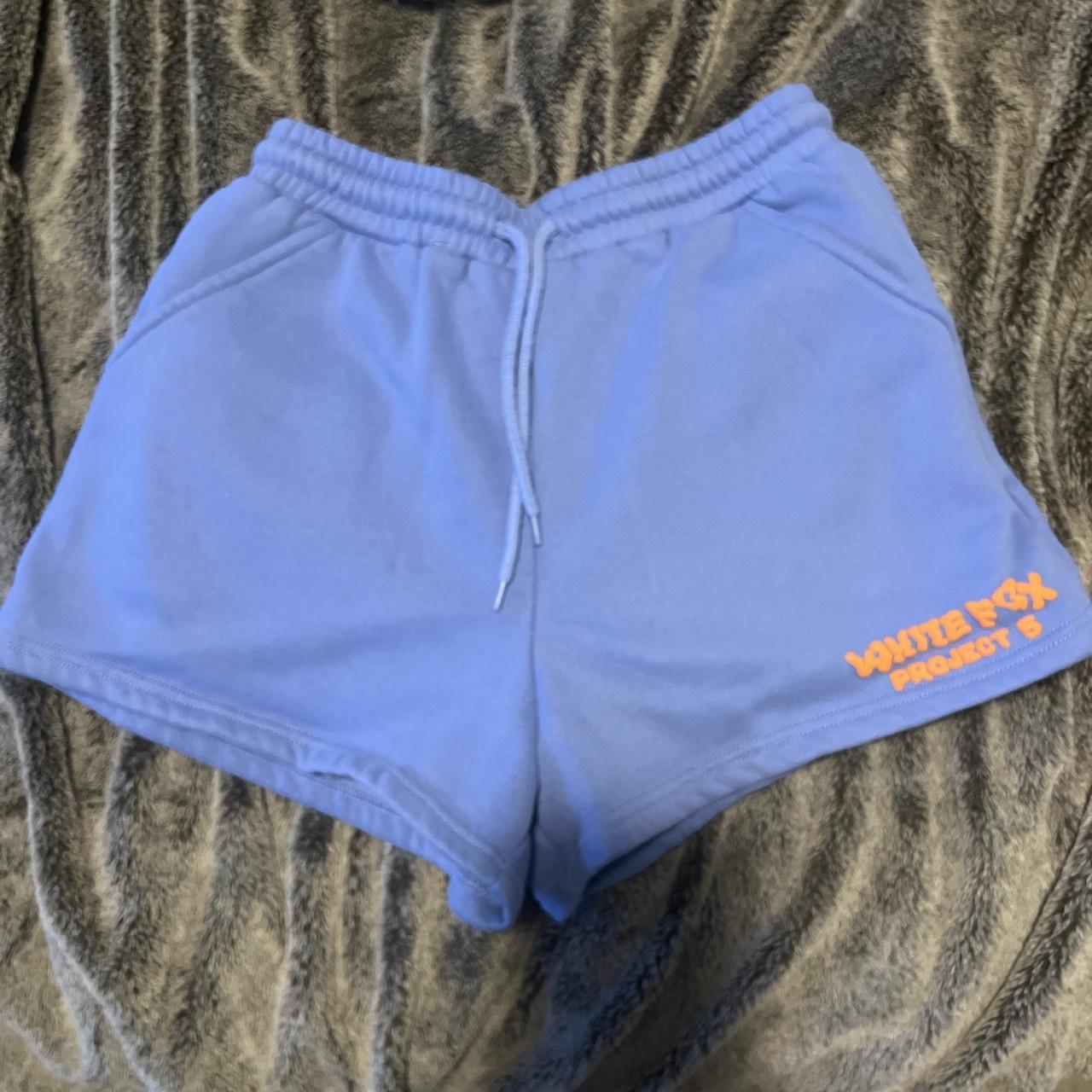 -white fox project 5 lounge shorts -purple -amazing... - Depop