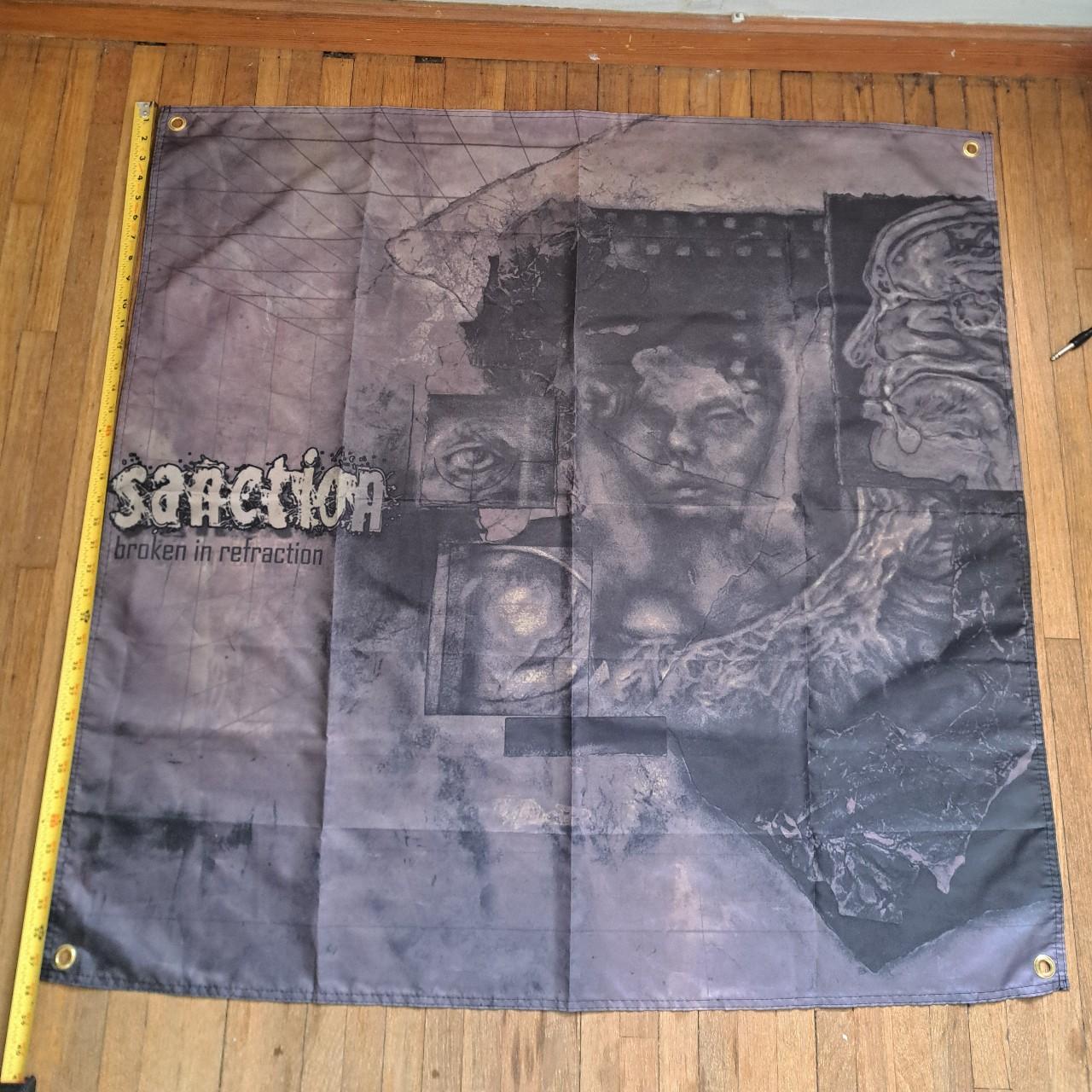 sanction broken in refraction flag, measurements in... | Depop