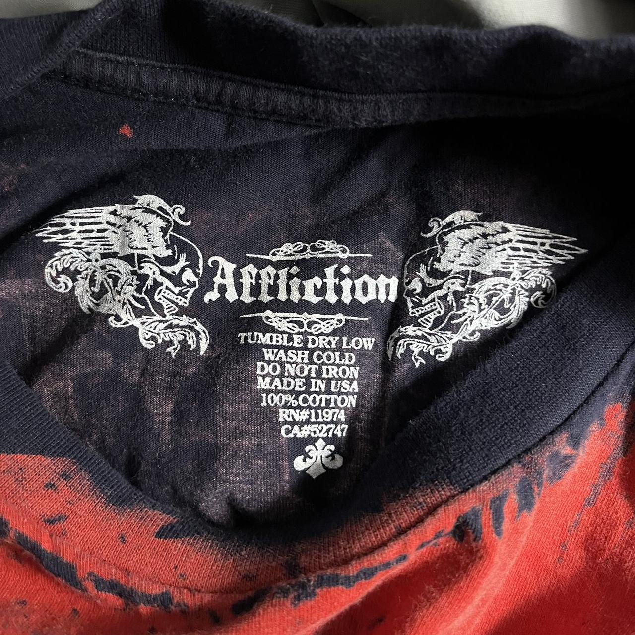 Rare Affliction T-Shirt Size XL, fits more like a... - Depop