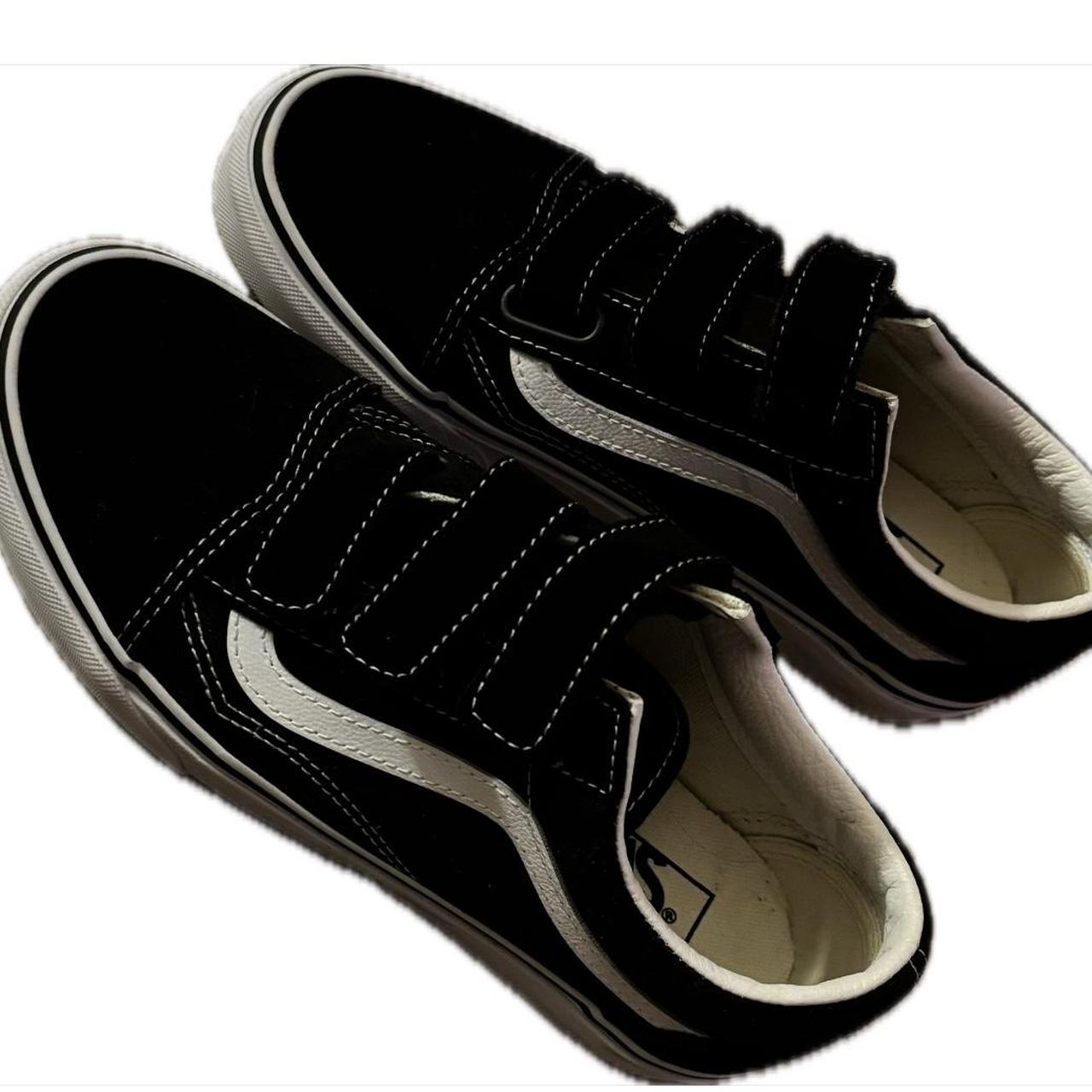 vans velcro sneaker size 6 in women’s never worn,... - Depop