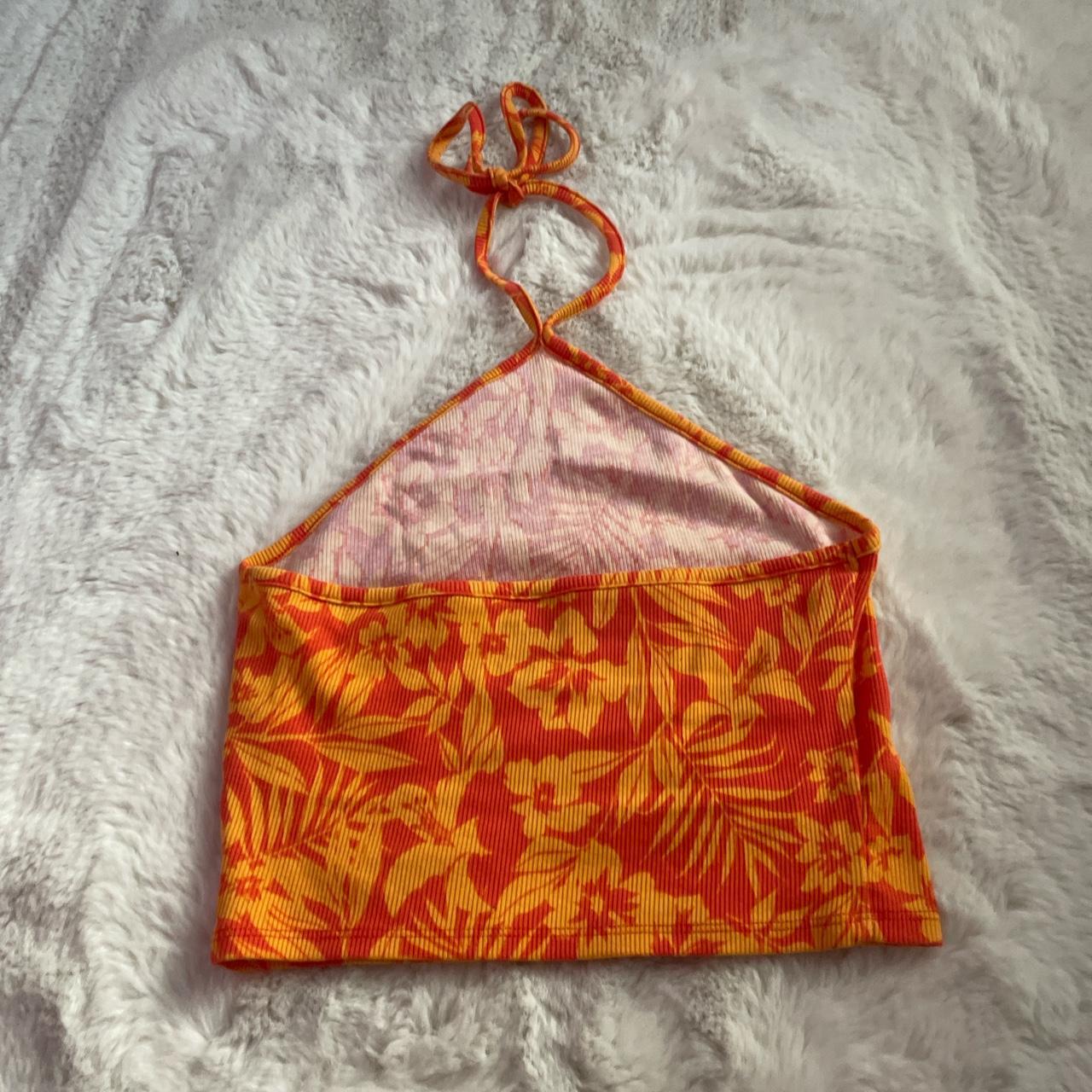 Arizona Women's Orange Crop-top | Depop