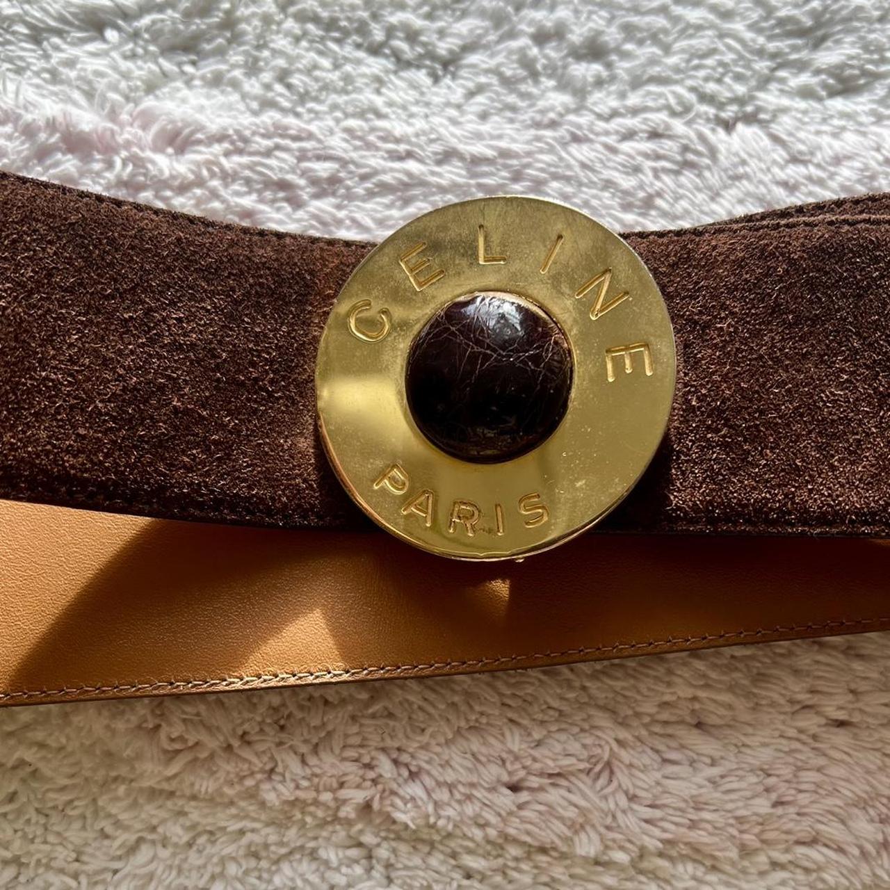 Authentic Celine Paris Vintage Suede and Leather... - Depop