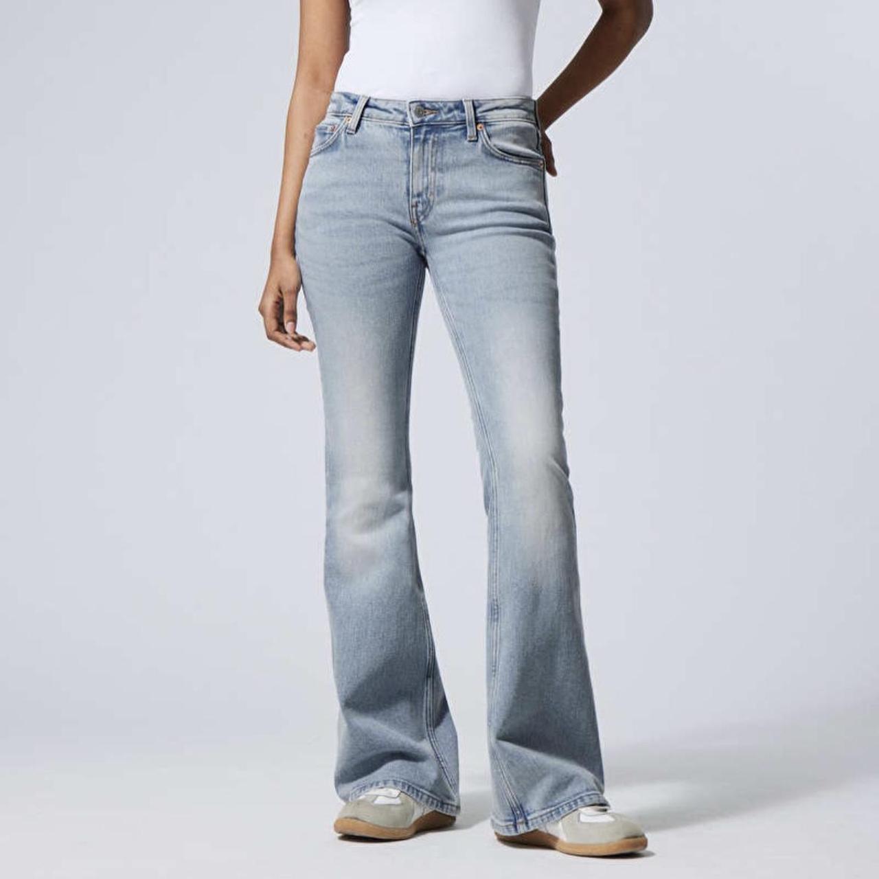 Weekday flame flared jeans W 32 Online for 55 - Depop
