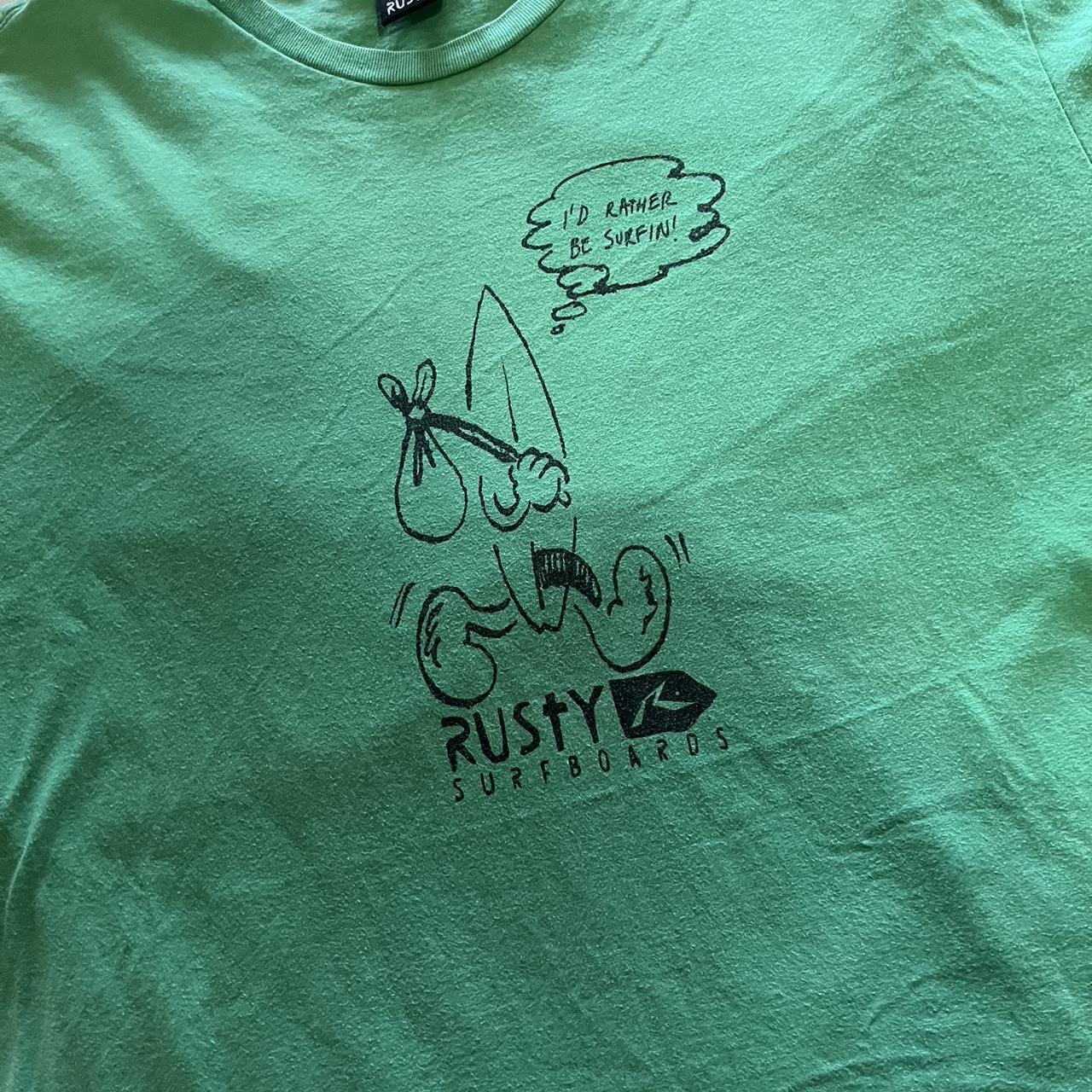 super sick 90s vintage rusty graphic surf wear... - Depop
