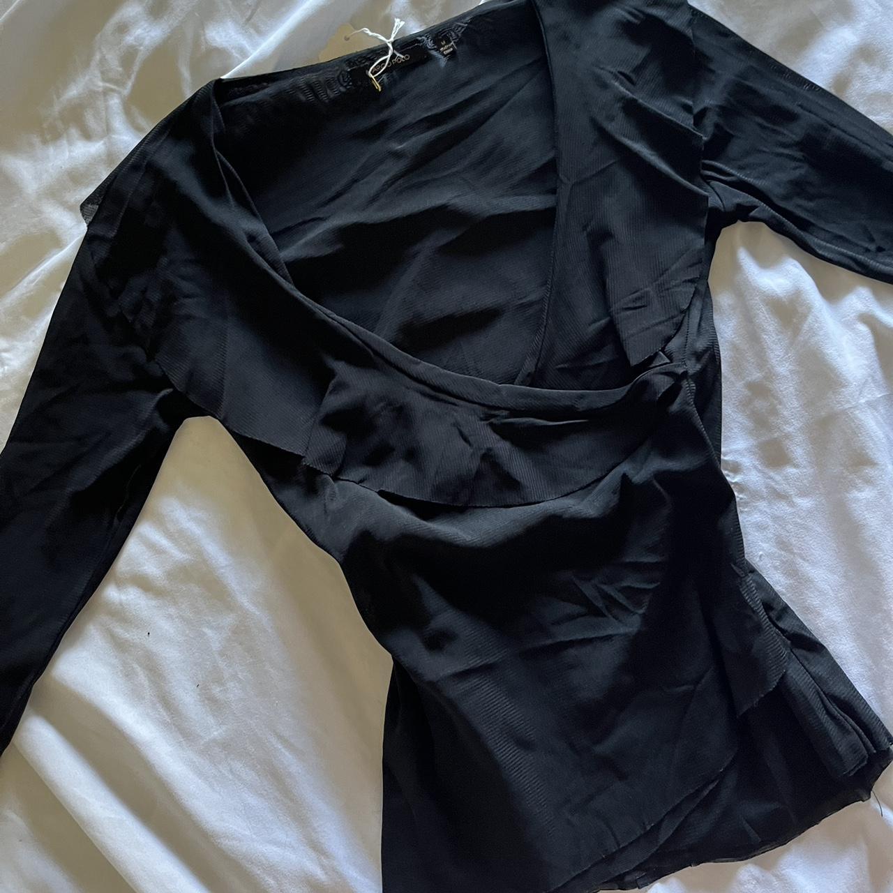 super cute vintage y2k elevated basic mesh top ... - Depop