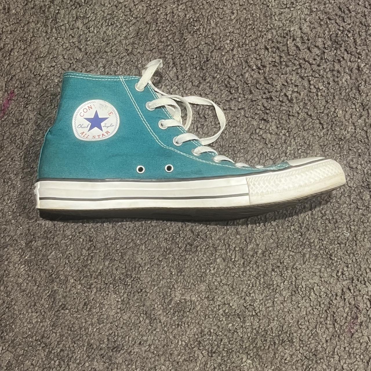 Converse Men's Blue and White Footwear | Depop