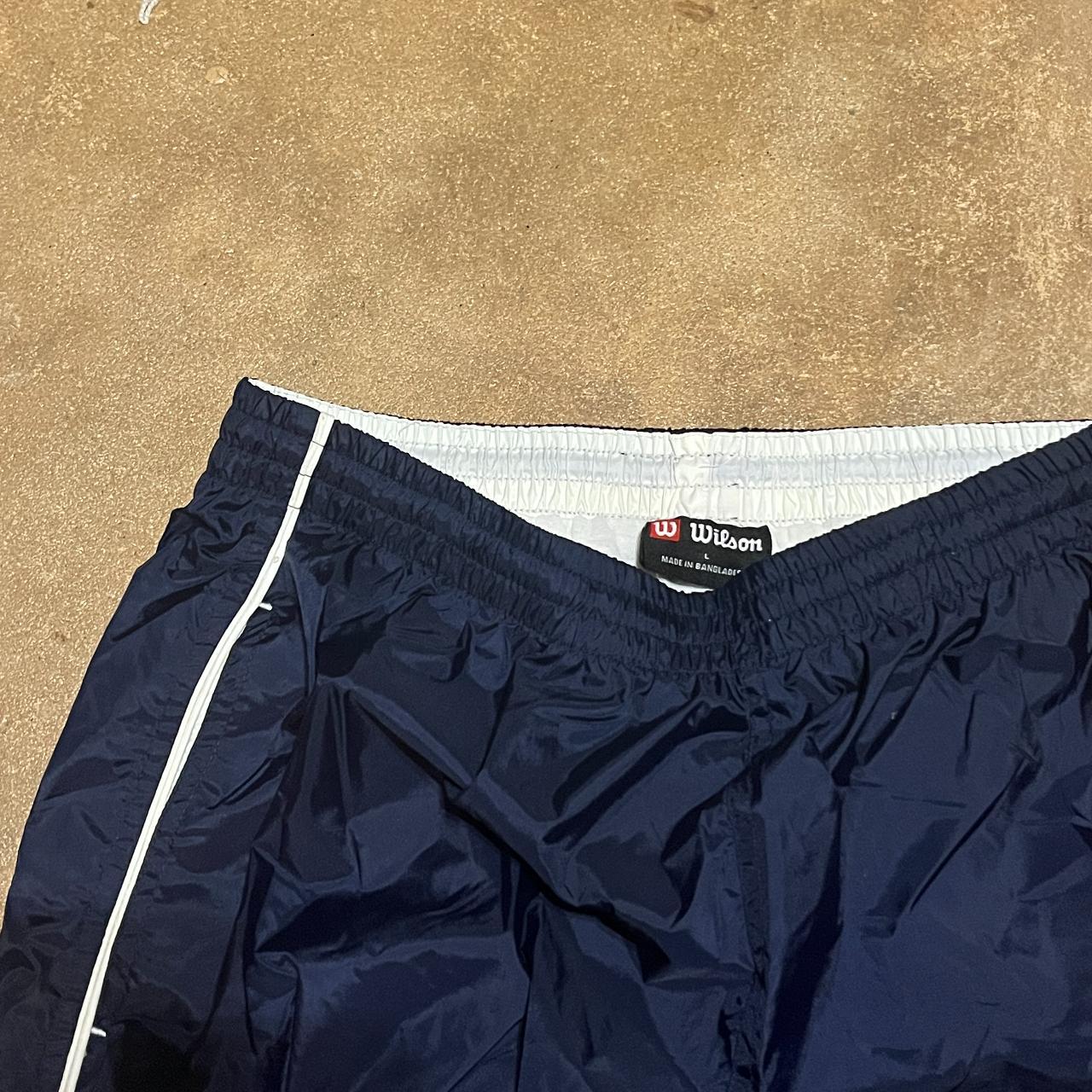 Vintage Wilson Windbreaker Athletic Pants Size: Large - Depop