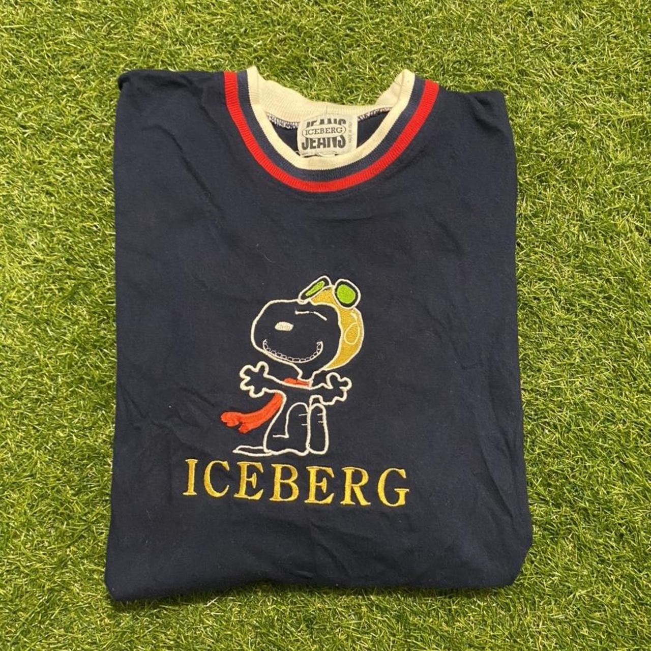Mens 90s peanuts Snoopy Iceberg tee shirt On A... - Depop
