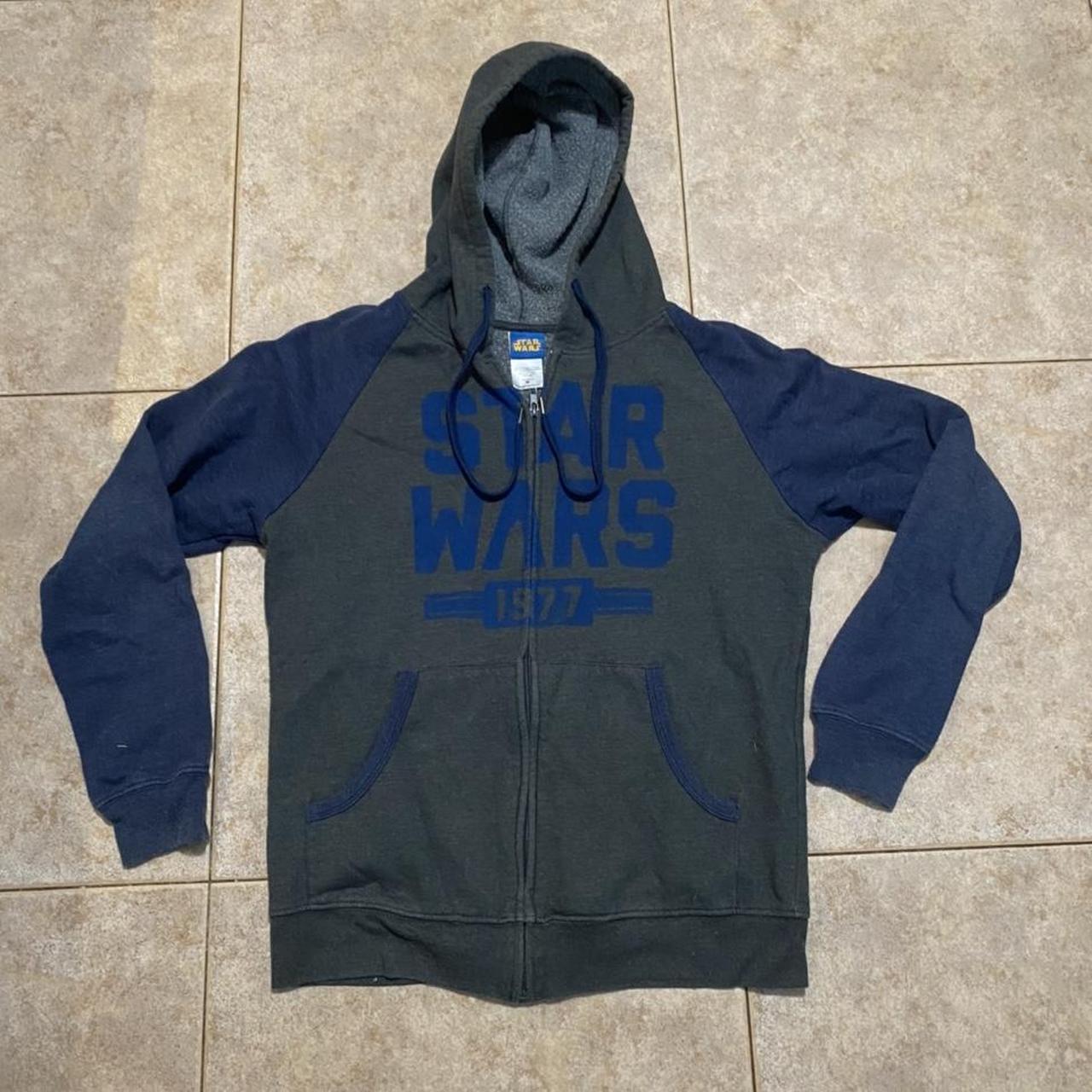 Mens Star wars Zip Up Hoodie On A Star Wars Tag Size... - Depop