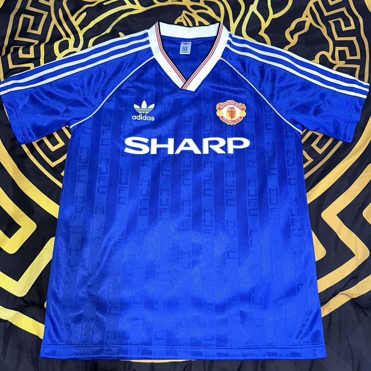 🌎Manchester United Sharp 1988 🌎Size Medium Never... - Depop